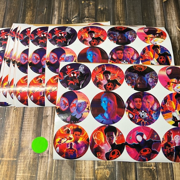 n/a | Party Supplies | 5for Spiderverse Spiderman 120 Stickers 10 ...